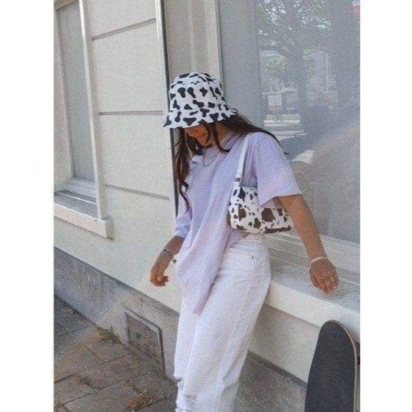 Accessories | Cow Print Bucket Hat Rave Festival Wear | Poshmark